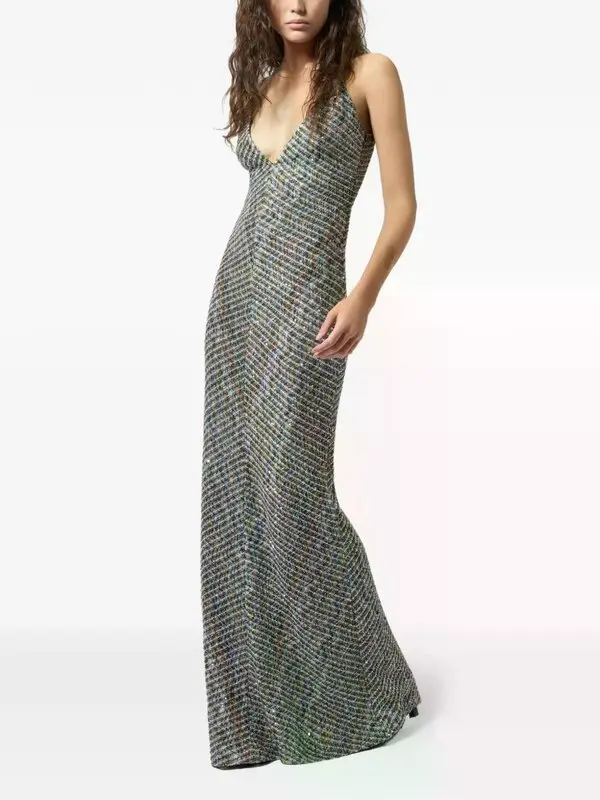 Missoni Long Dress With Open Back And Sequins