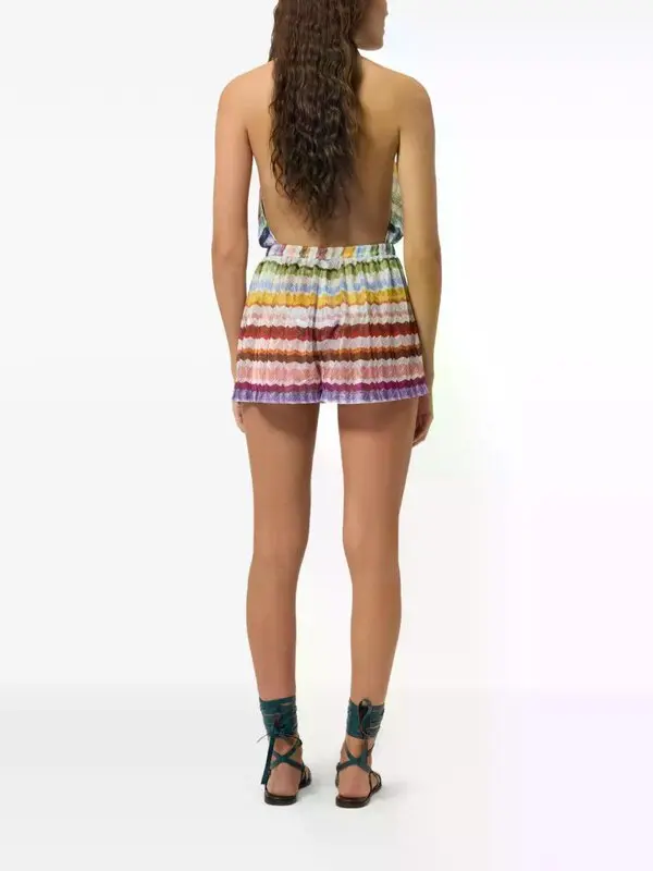 Missoni Zigzag Knit Halterneck Playsuit