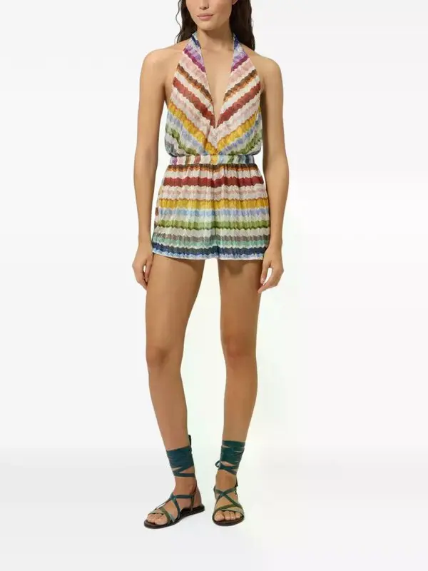 Missoni Zigzag Tulle Jumpsuit - Neutrals