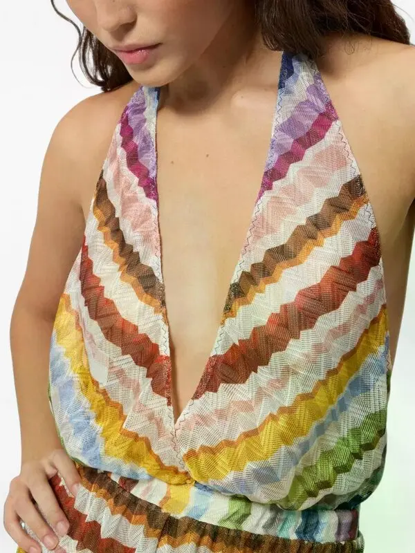 Missoni Zigzag Tulle Jumpsuit - Neutrals