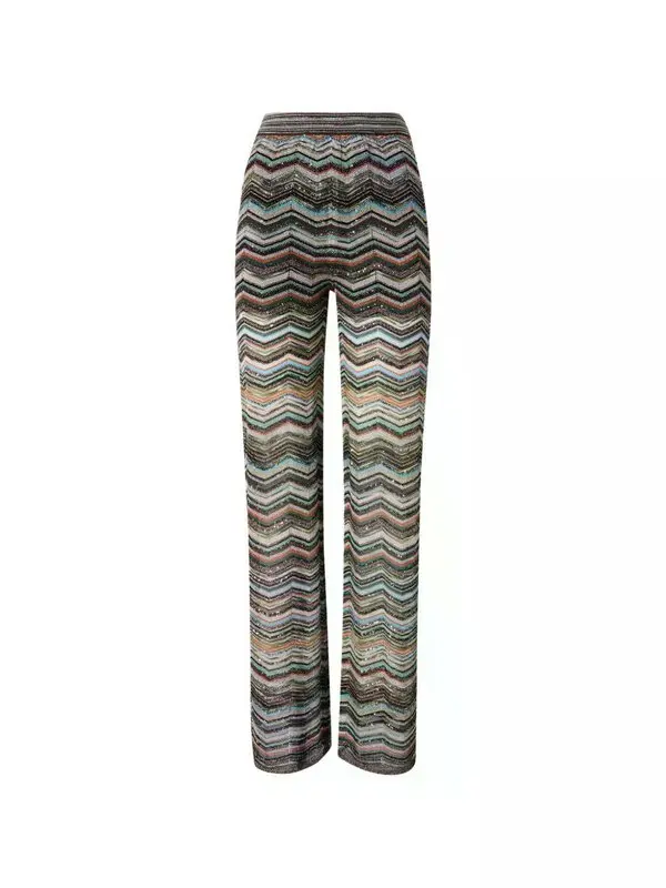 Missoni Zigzag Knit Sequin-embellished Trousers