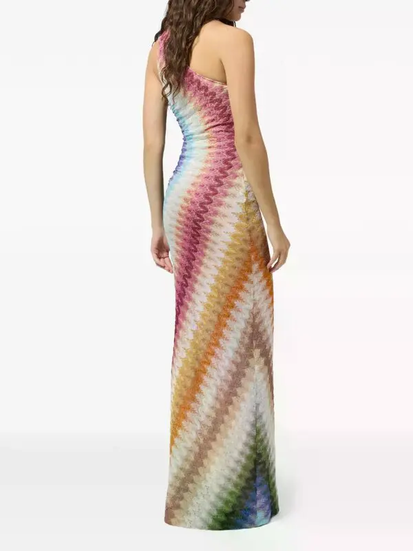 Missoni Zigzag One-shoulder Dress
