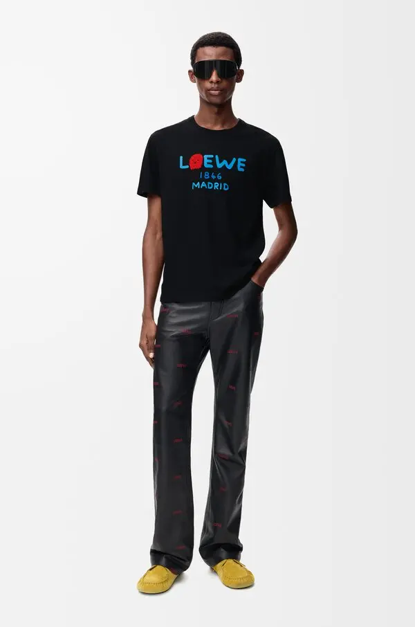 Loewe Relaxed Fit T-shirt In Cotton - Black
