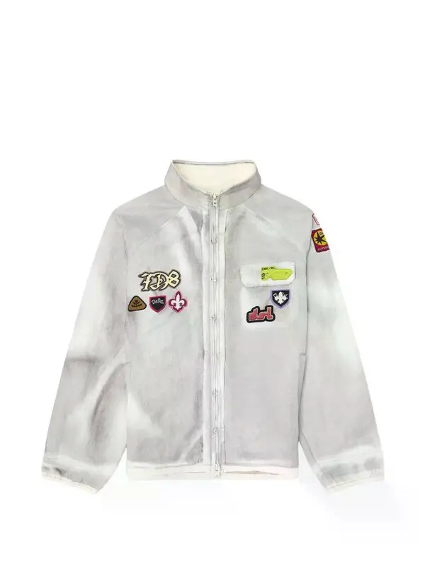 DIESEL® Windbreaker With Trompe L’oeil Patches