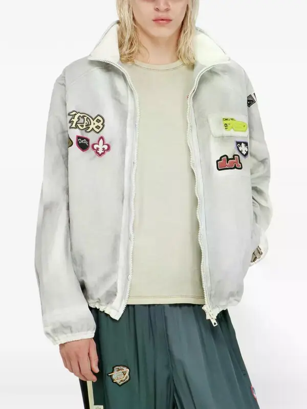 DIESEL® Windbreaker With Trompe L’oeil Patches