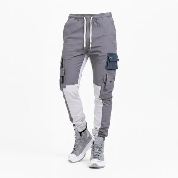 Chuks Collins Diffusion Collection "the Act Self" Cargo Pants