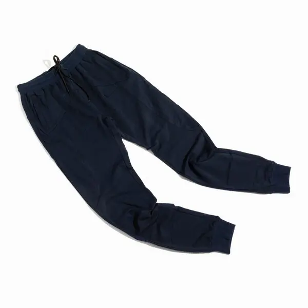 CHUKS COLLINS Geo Cut Sweat Pants-navy Diffusion Collection Tasou The Athletic Side Of Us - Blue