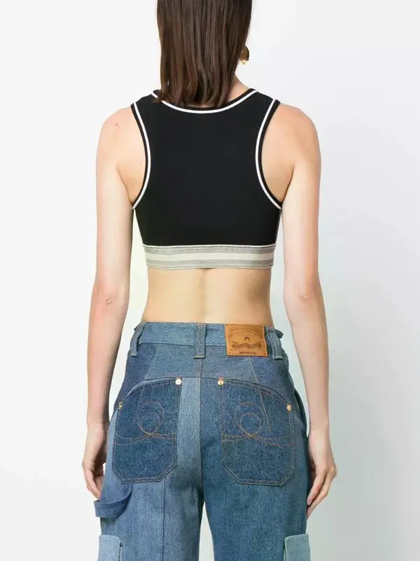 Loewe Cropped Stripe Detail Top