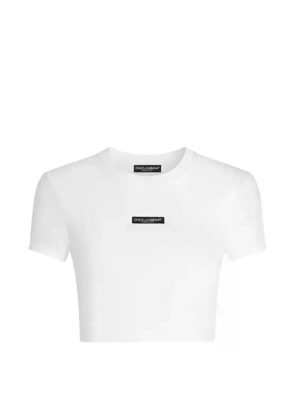 Dolce & Gabbana Jersey T-shirt With Logo - White