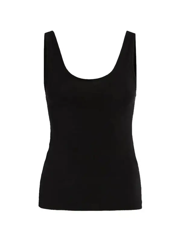 Another Tomorrow Slim-fit U-neck Tank Top