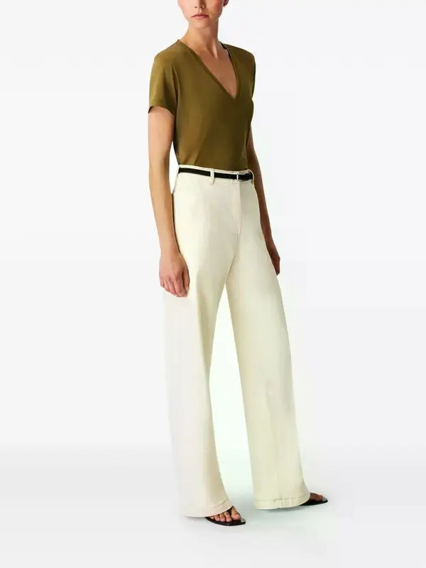 Another Tomorrow V-neck Organic Cotton T-shirt