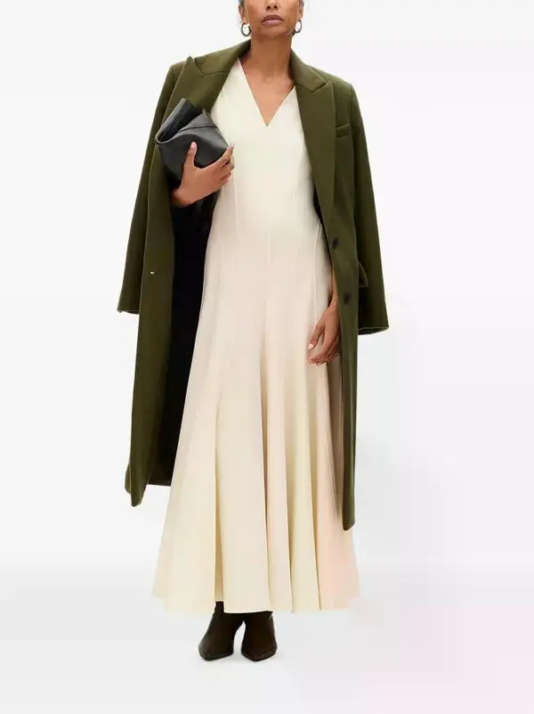 Another Tomorrow Double-face Cutout Dress