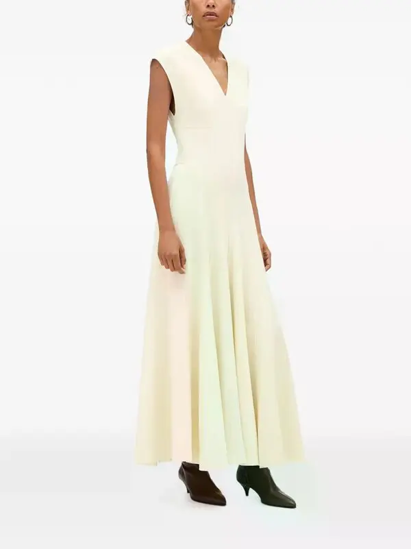 Another Tomorrow Double-face Cutout Dress
