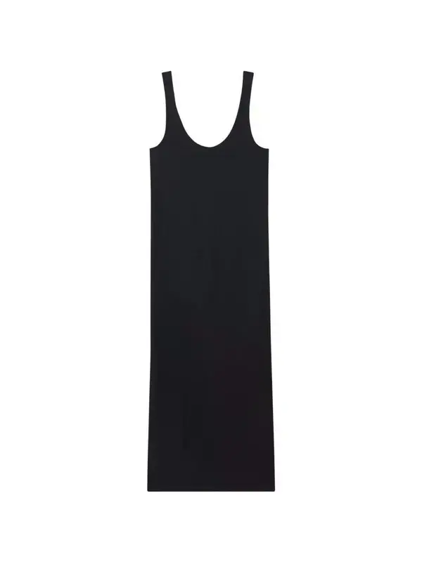 Another Tomorrow Asymmetric Seam Detail Dress