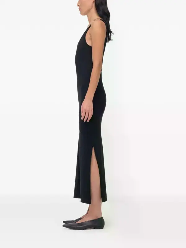 Another Tomorrow Asymmetric Seam Detail Dress