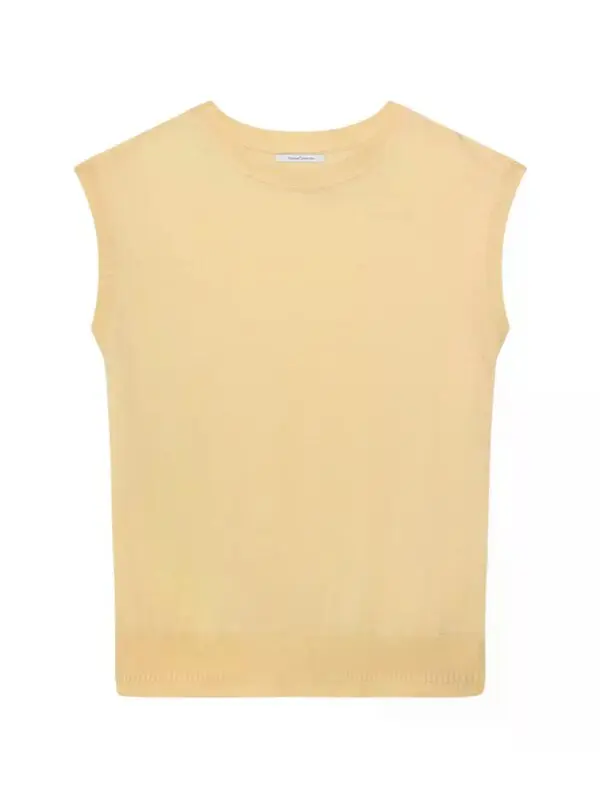 Another Tomorrow Featherweight Sheer Wool Top