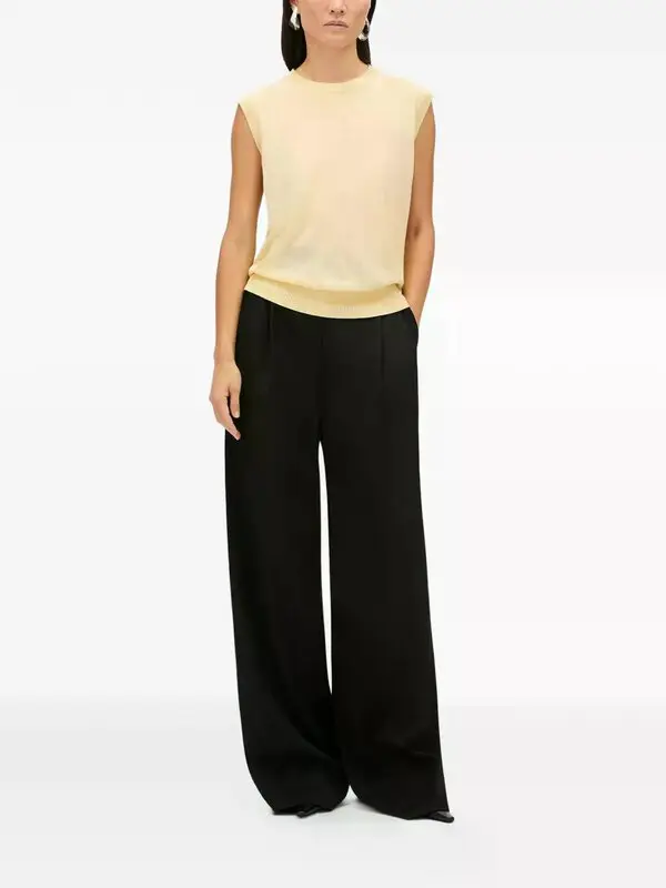 Another Tomorrow Featherweight Sheer Wool Top