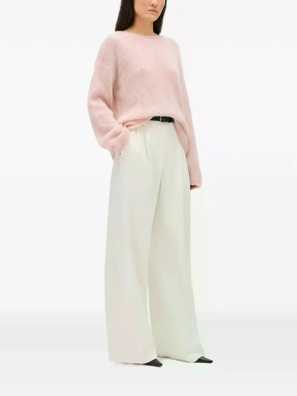 Another Tomorrow Draped-knit Oversized Sweater