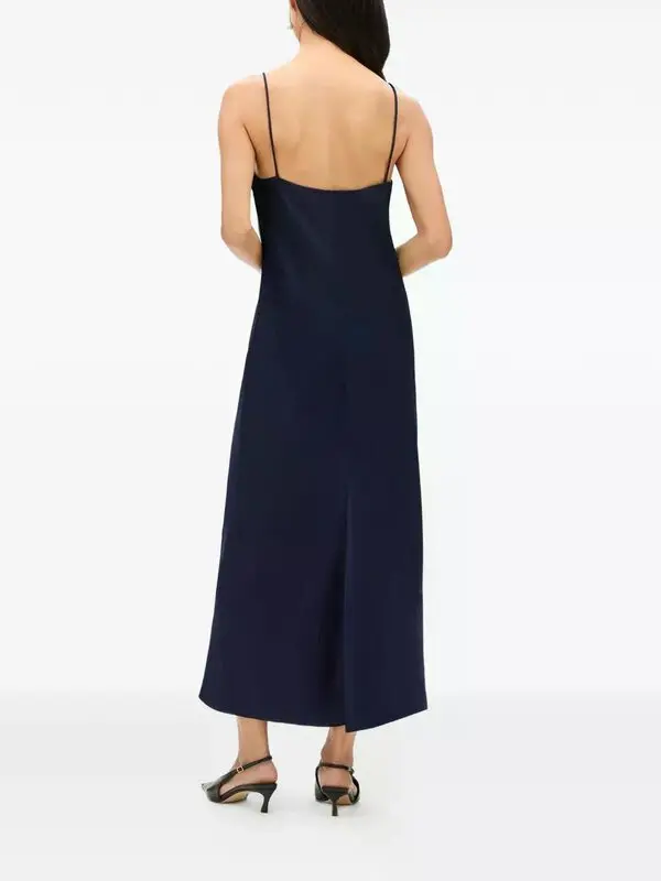 Another Tomorrow Bias-cut Satin Dress
