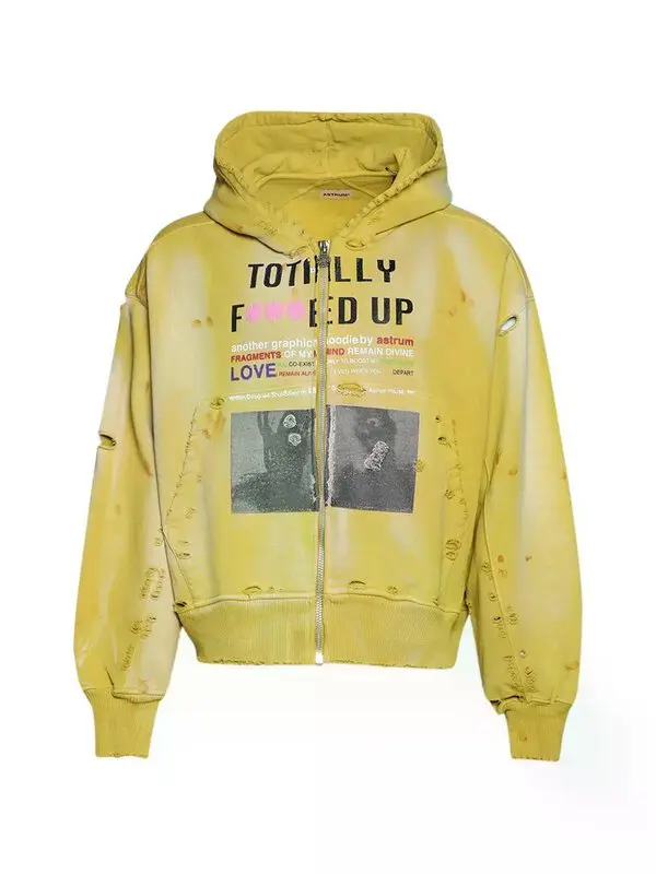 Astrum Tfu Zip Graphic-print Hoodie