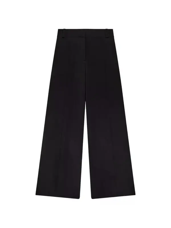 Another Tomorrow Topstitched Wide-leg Trousers