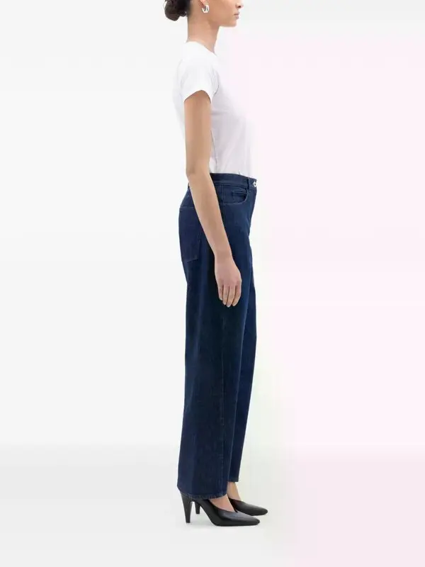 Another Tomorrow Seam Detail Curved Jeans