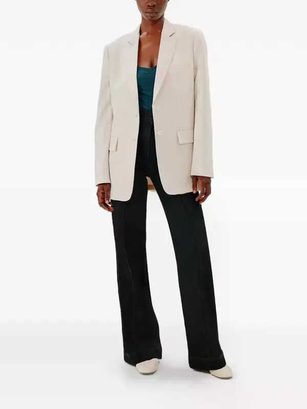 Another Tomorrow Shirred Sleeveless Bodysuit