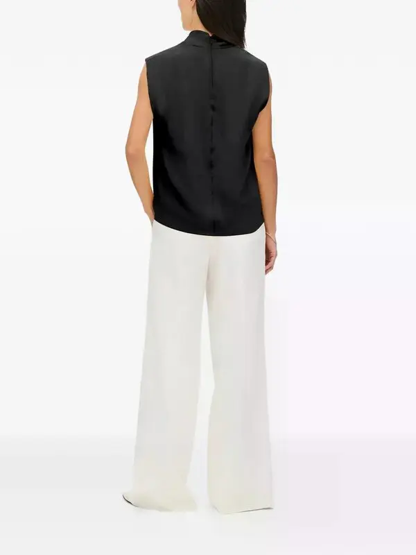 Another Tomorrow Cowl-neck Draped Top