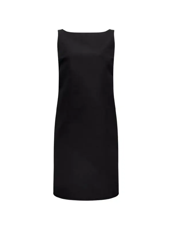 Another Tomorrow Boat Neck Scoop Back Dress