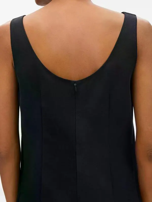 Another Tomorrow Boat Neck Scoop Back Dress