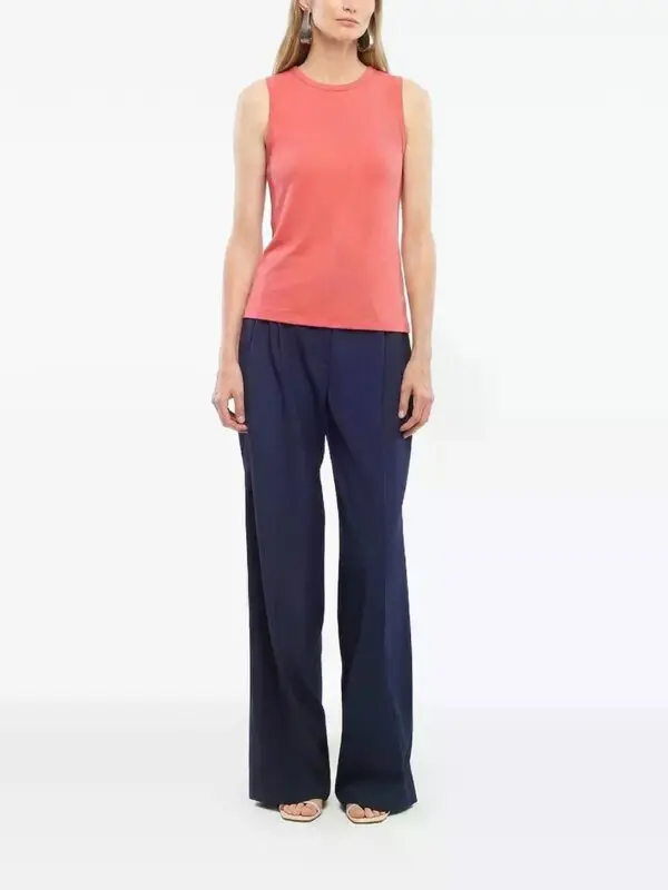 Another Tomorrow Sleeveless Organic Cotton T-shirt