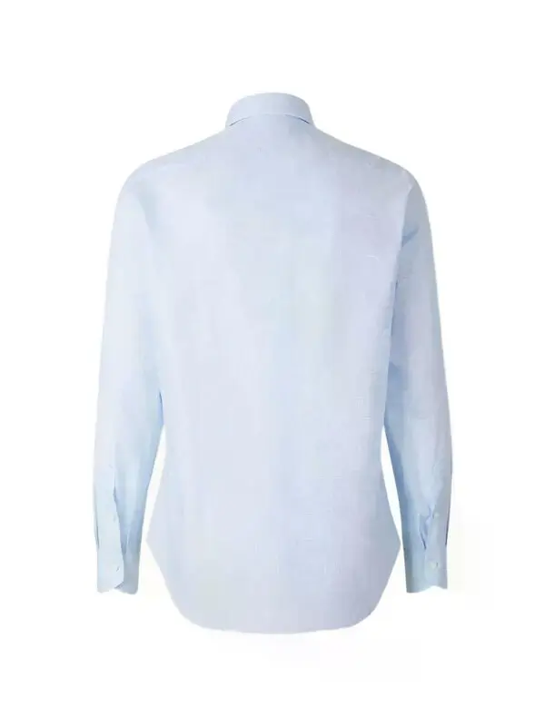 Canali Micro-patterned Long-sleeved Shirt