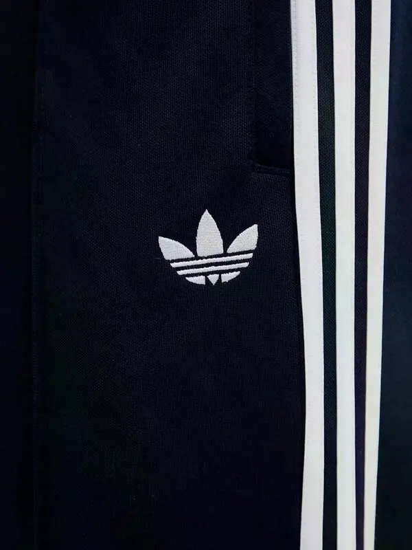 Adidas Firebird Stripe Logo Trousers - Blue