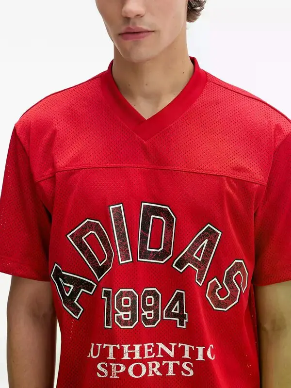 Adidas V-neck Mesh Sports T-shirt