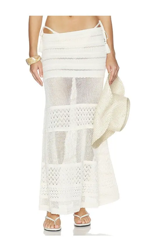 Devon Windsor Yasmin Skirt In Cream - Vail