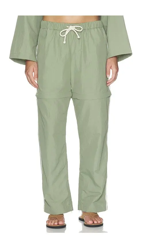 Donni. The Nylon Zip Pant