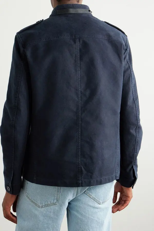 TOM FORD Leathertrimmed Cotton Field Jacket