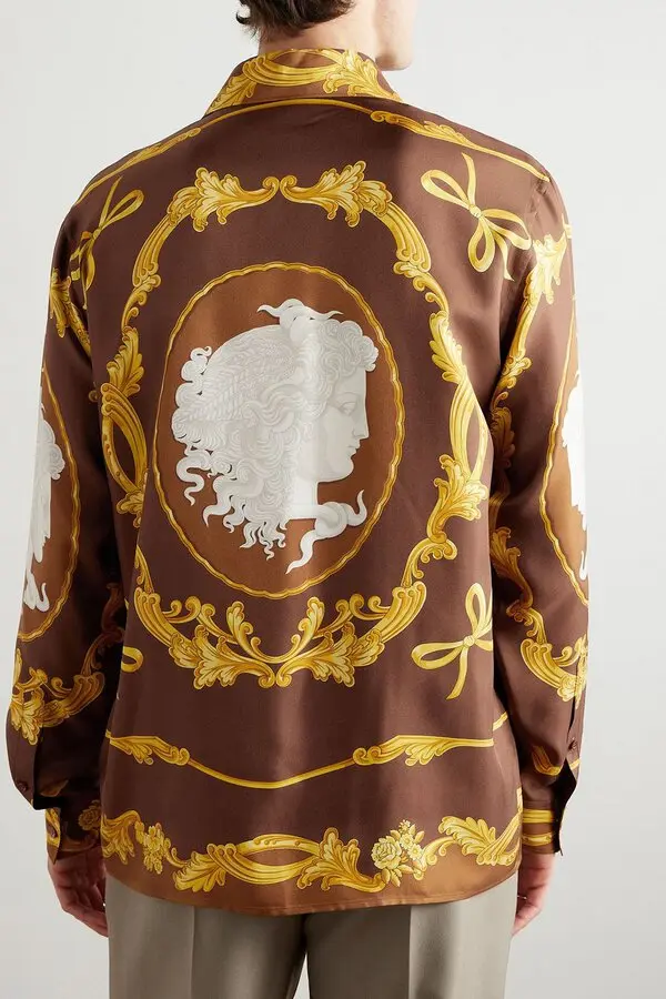 Versace Printed Silktwill Shirt