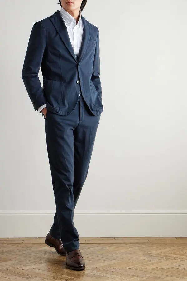 Boglioli Straightleg Cottonblend Twill Pants
