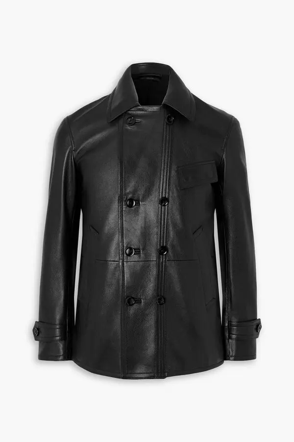 TOM FORD Leather Peacoat