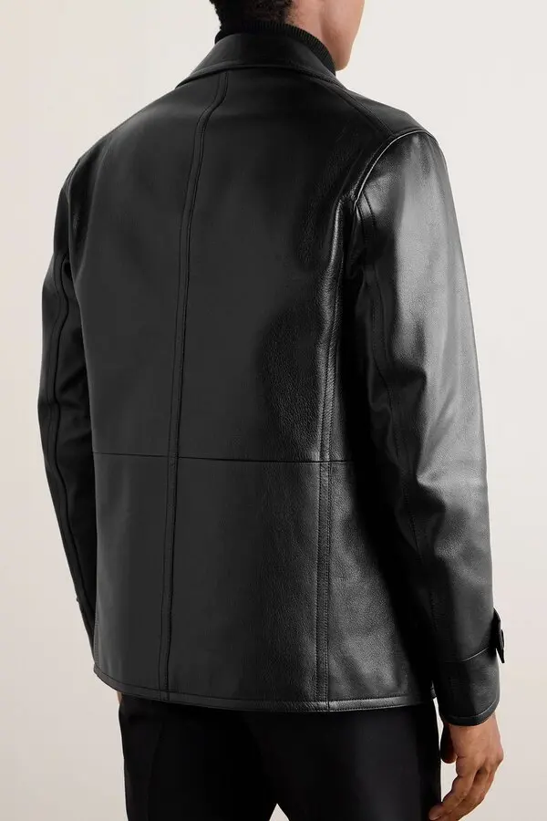 TOM FORD Leather Peacoat