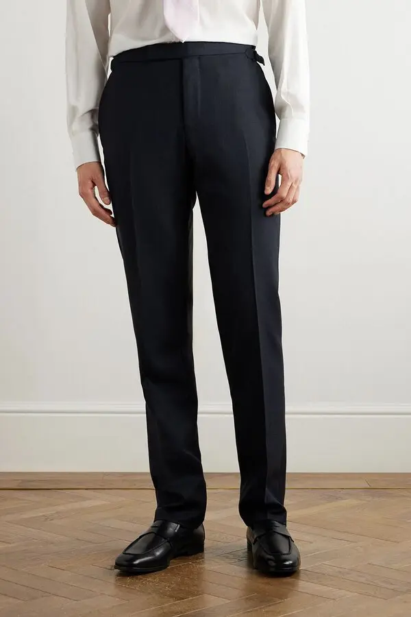 TOM FORD O'connor Straightleg Textured Stretchwool Suit Pants
