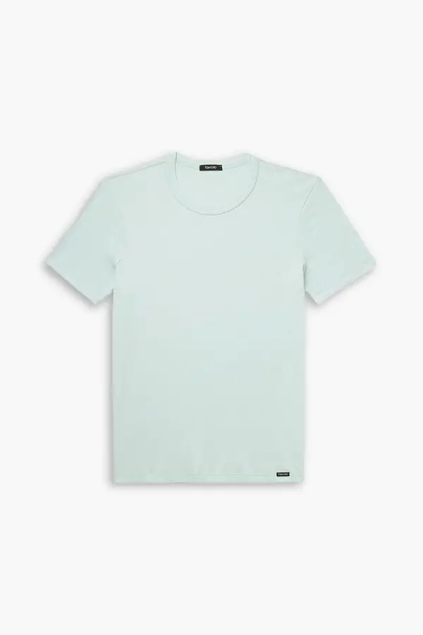 TOM FORD Slimfit Stretchcotton Jersey Tshirt - Mint
