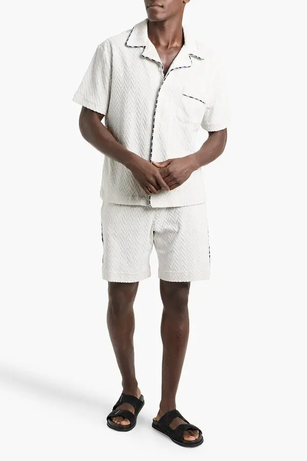 Missoni Crochet-knit Cotton-blend Terry Shorts