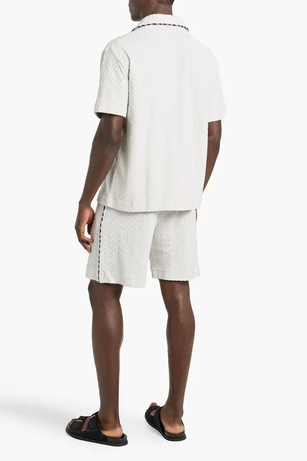 Missoni Crochet-knit Cotton-blend Terry Shorts