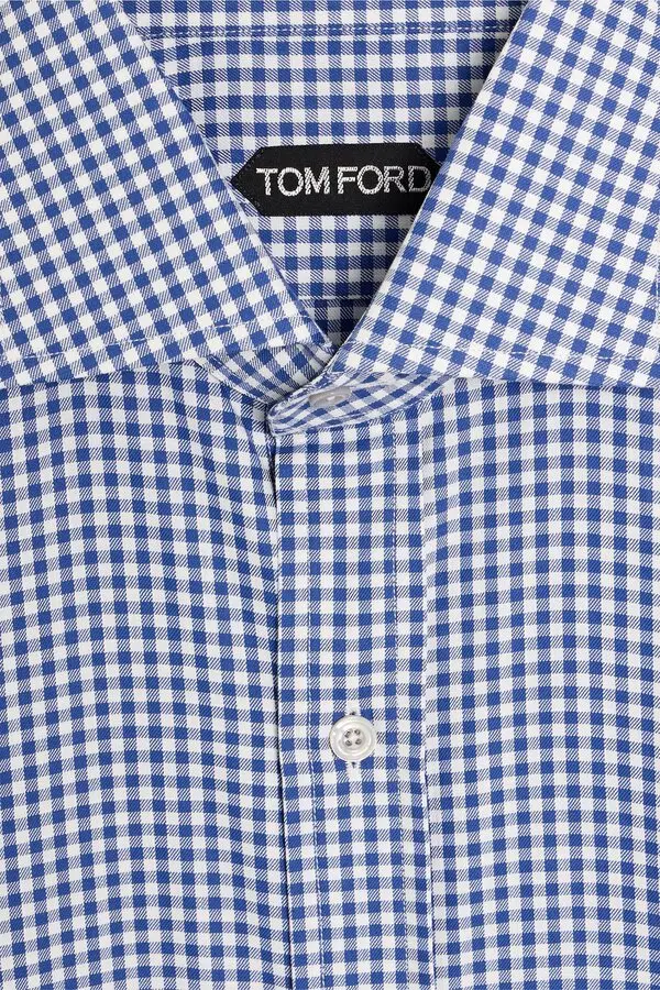 TOM FORD Gingham Cottonpoplin Shirt