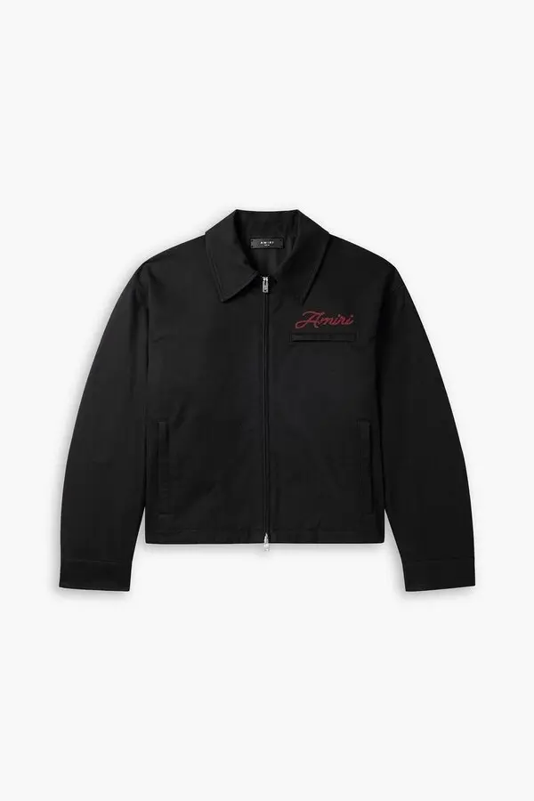 Amiri Cottontwill Jacket - Black