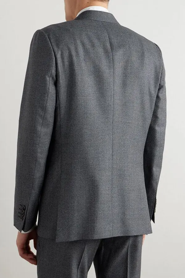 Paul Smith Prince Of Wales Checked Wool Blazer