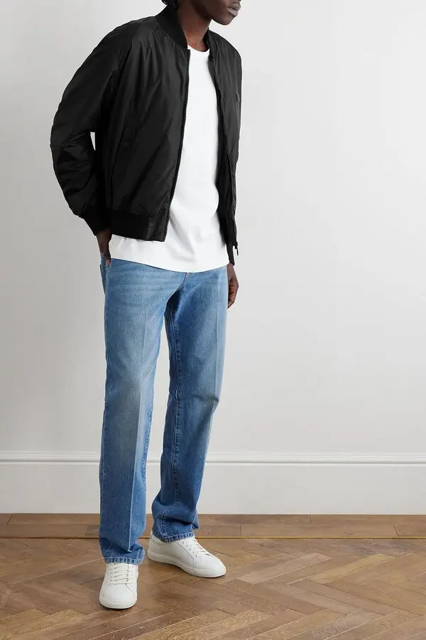Dolce & Gabbana Logoappliquéd Shell Bomber Jacket