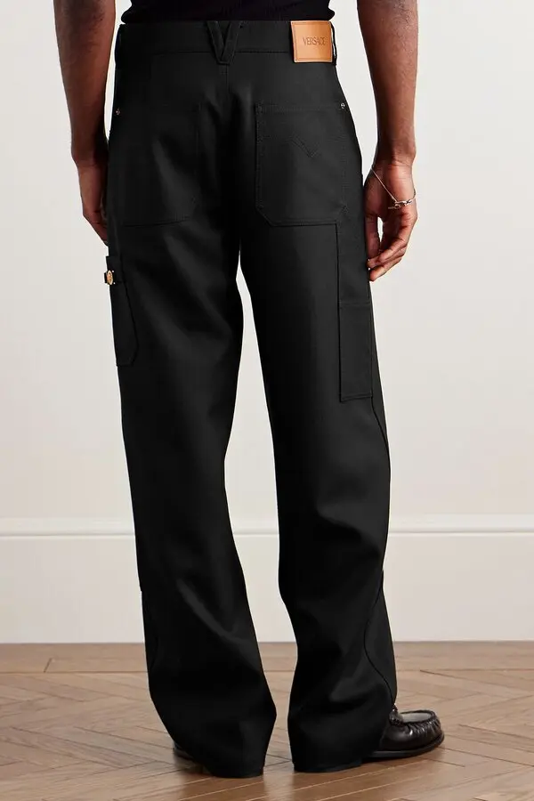 Versace Cavallery Straightleg Wooltwill Pants